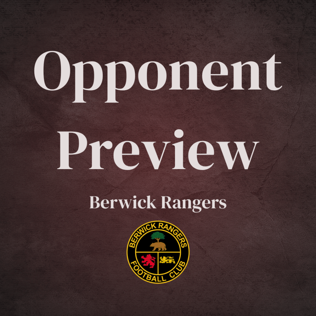 Berwick Rangers (H) Preview - Broxburn Athletic Football Club
